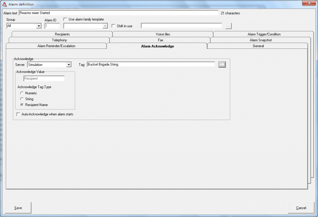 OPC Alarm Notification - Controlsee
