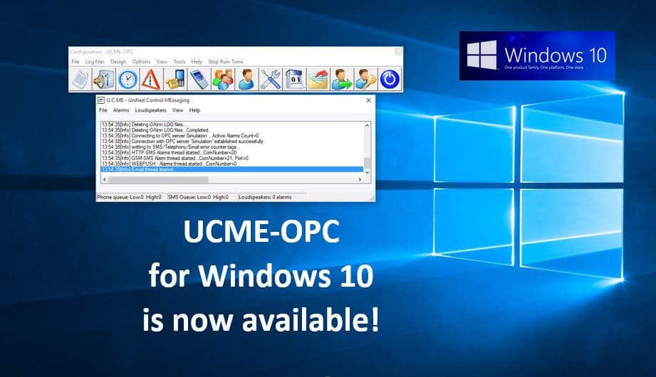 UCME-OPC version 2014 build 306 is fully compatible with Windows 10 ...