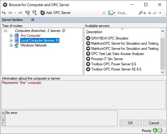 OPC Client for EcoStruxure Building Operation - Controls See