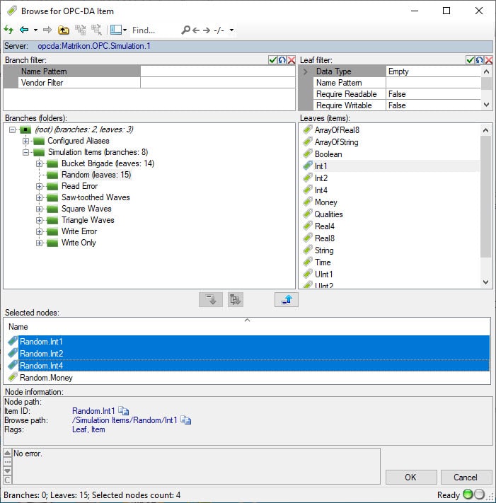 OPC Client for EcoStruxure Building Operation - Controls See